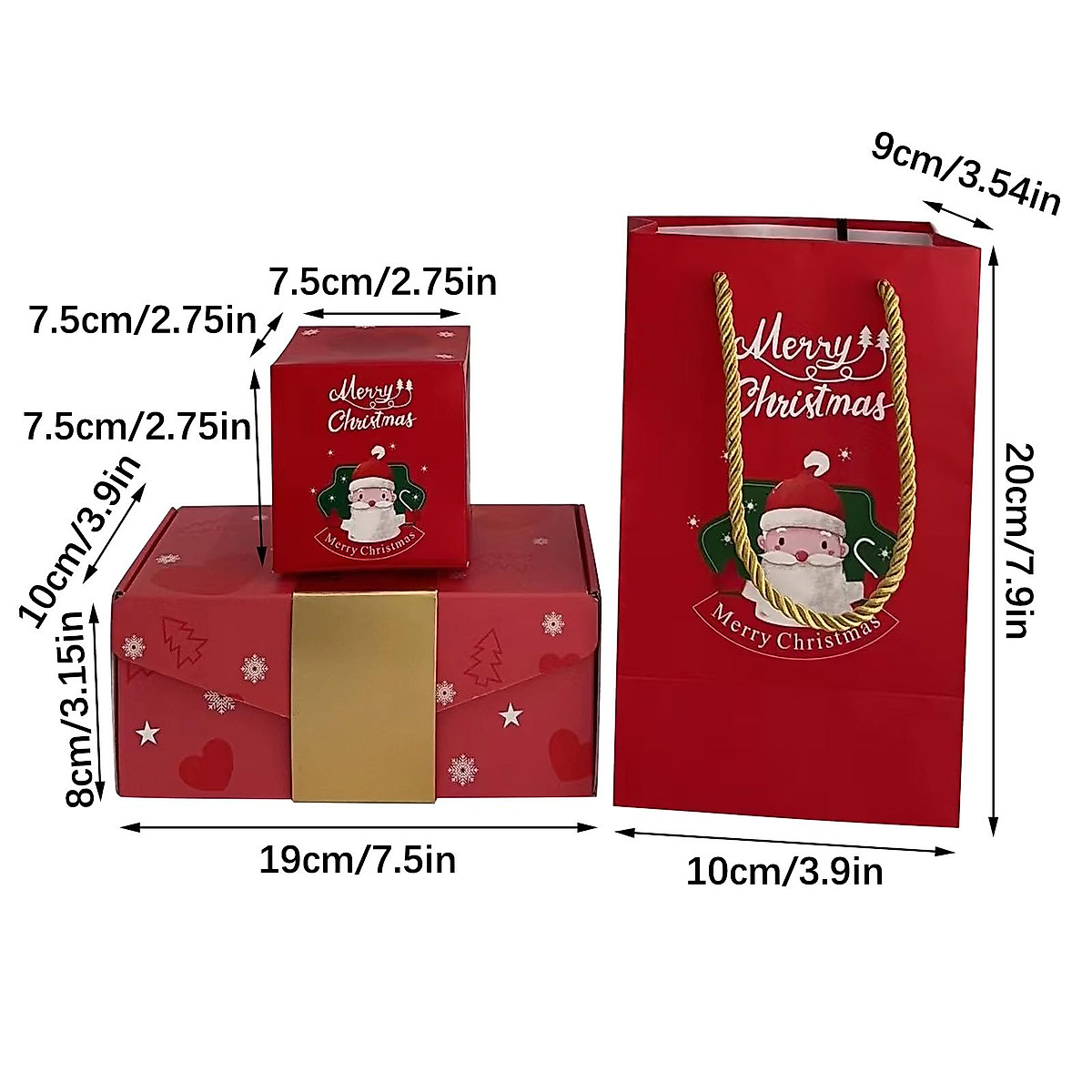 Merry Christmas Surprise Gift Boxes, 2023 Pop-Up Explosion Boxes for Money and Birthdays, Folding Bouncing Boxes for Christmas (10pcs)