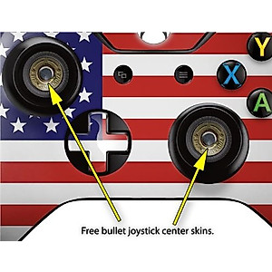 WraptorSkinz Decal Style Vinyl Skin Wrap compatible with XBOX One Original Wireless Controller USA American Flag 01 - (CONTROLLER NOT INCLUDED)