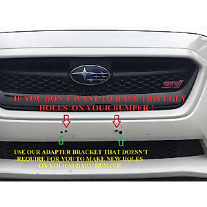 License Plate Mounting Bracket Round Hole Adapter Kit for Subaru Forester 2014-2023 - Plate Holder Set with 6 Screw Bolts & Wrench Kit, License Tag Mounting Kit, Plate Holders, Car & Truck Accessories