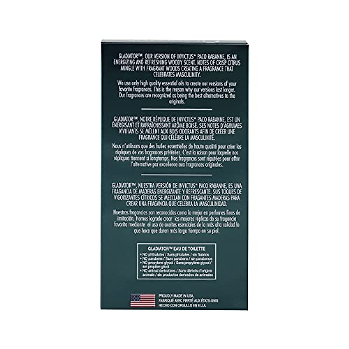 PB ParfumsBelcam Gladiator Eau De Toilette Spray, Our Version of a Designer, 3.4 fl.oz.