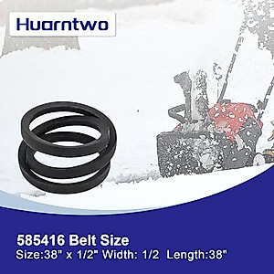 Huarntwo New Replacement 585416,585416MA Auger Drive Belt for Murray Snowblower