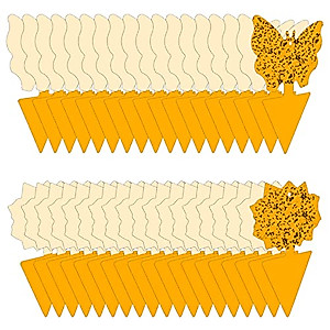 36 Pcs Gnat Sticky Traps for Plants, Fungus Gnat Sticky Trap Fruit Fly Traps for Indoors Orange House Plant Bug Sticky Gnat Killer Indoor, Flying Insect Traps Indoor and Outdoor Gnats Trap