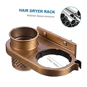 Hair Dryer Holder Stand,Hair Dryer and Straightener Holder,Hair Dryer Rack Hair Clip Holder Hairdryer Holder Hair Dryer Shelf Waterproof Shelf Hair Blow Dryer Holder Stable Hair Dryer Holder Hair Blow