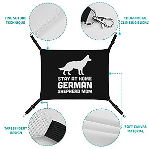 Stay at Home German Shepherd Mom Pet Hammock Comfortable Adjustable Hanging Bed for Small Animals Dogs Cats Hamster