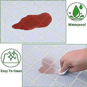 Shelf Liners for Kitchen Cabinets 15 Inch Wide X 20 Ft Closet Drawer Liner Non Adhesive Non Slip Cupboard Pantry Fridge Liners Waterproof Bathroom Drawer Protector Mat