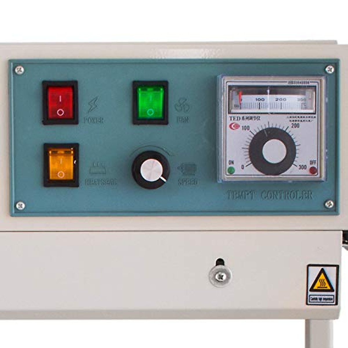 Happybuy Continuous Band Sealer FR-900, Vertical Automatic Continuous Sealing Machine with Digital Temperature Control, Vertical Band Sealer for Bag Films