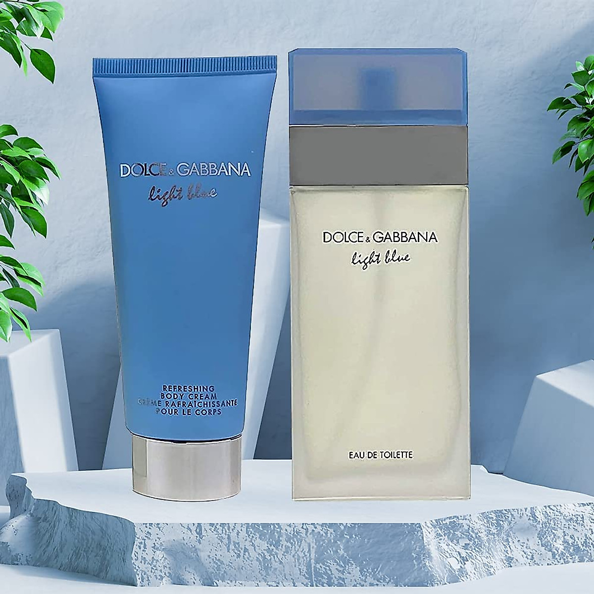 Dolce & Gabbana (dopg8) Dolce & Gabbana Light Blue 2 Pc. Gift Set for Women | Edt 3oz + Body Crφme 3oz for Women By Dolce & Gabbana, 3fl Oz