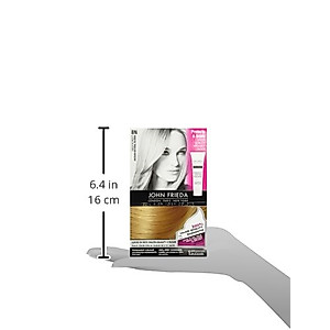 John Frieda Precision Foam Colour, Medium Natural Blonde 8N, Full-Coverage Hair Color Kit, Anti-Fade Gray Coverage, Deep Color Saturation Hair Dye, 1 Application