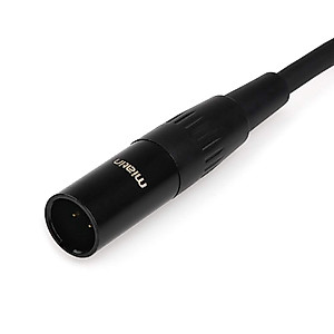 MIATIN Mini-XLR Male to XLR Female Microphone Patch Cable Mini XLR 3 Pin Pro Lapel Audio Replacement Cable 5.9Feet/1.8Meters