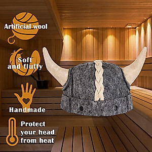 Sauna Hat Viking Russian Banya Hat for Men - Hats Sauna Hat for Men Sauna Hat Finnish Ukraine Sauna Hat Sauna Hat for Men Sauna Hats Russian Gray