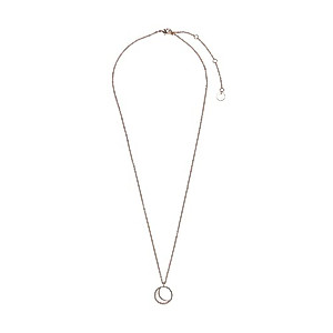 Pura Vida 18" Rose Gold Opal Crescent Pendant Necklace - Statement Necklace with Rose Gold Chain - Rose Gold Necklace for Women, Long Necklaces for Teen Girls, Boho Jewelry for Women - 3" Extender