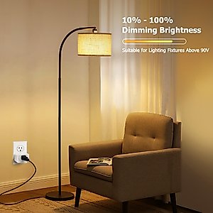 GMY Plug in Dimmer Switch for Lamp with Timer, Remote Control Indoor Dimmer for String Lights, Outlet Used for Dimmbale Patio Lights, 100ft RF Range, FCC Certified, Input AC100-240V