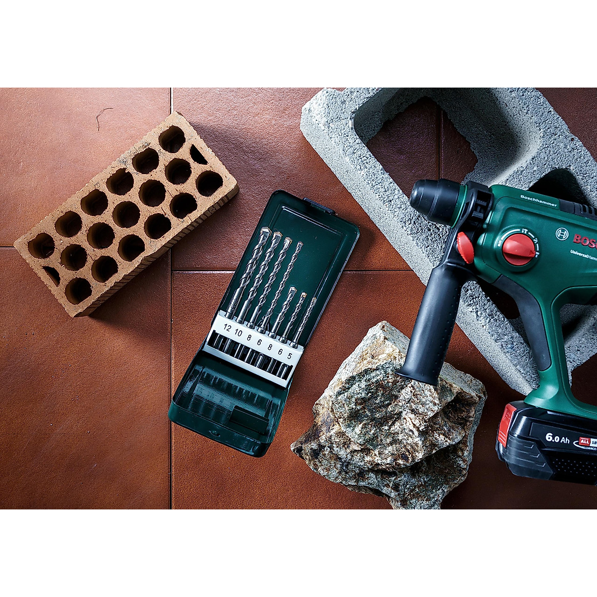 Bosch 2609255543 SDS-Plus Hammer Drill Bit Set (7 Pieces)