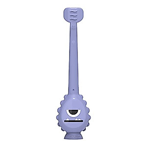 Dr. Brown's ToothScrubber Toothbrush, Three-Sided Toddler Training Toothbrush for Ages 1-4 Years with Suction Cup Base and Color Changing Bristles