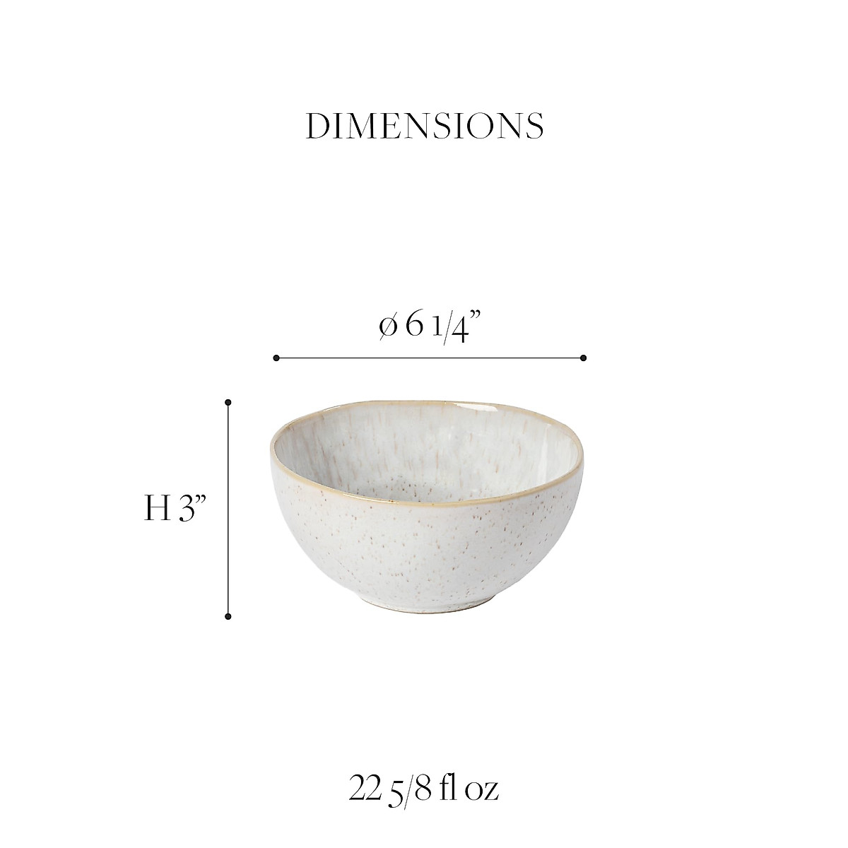 Casafina Ceramic Stoneware 23 oz. Soup & Cereal Bowl - Eivissa Collection, Sea Blue | Microwave & Dishwasher Safe Dinnerware | Food Safe Glazing | Restaurant Quality Tableware