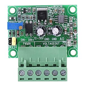 Frequency to Voltage Converter Module,PWM to Voltage Module,Frequency Converter,1-3KHZ 0-10V PWM Signal to Voltage Converter Module Digital Analog Board