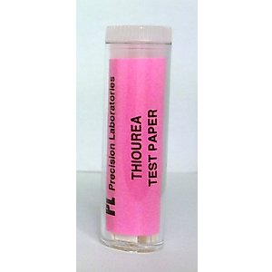 Eisco Labs Thiourea Paper Strips - Genetic Taste Testing (Vial of 100) - Model FSC1033 - Pack of 5