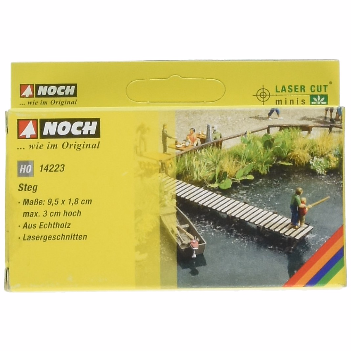 Noch 14223 Small Fishing Pier H0 Scale Model Kit