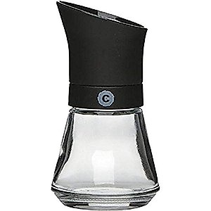 CRUSHGRIND Kala Mill with Ceramic Grinder for Salt Pepper and Spices Danish Designed, 5", Black