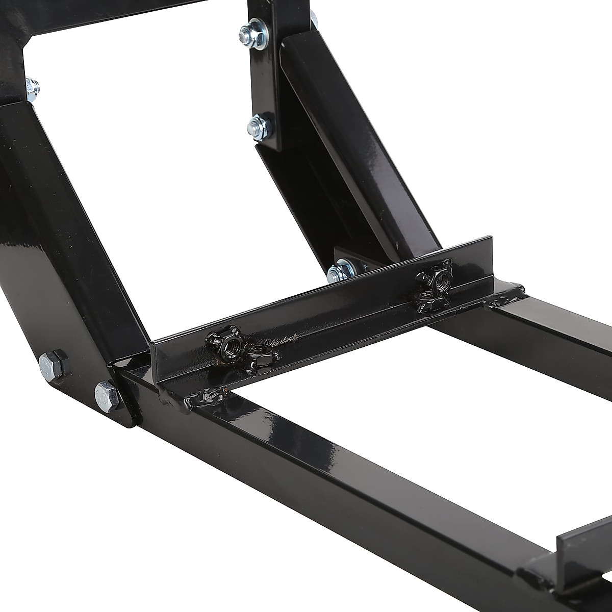 10L0L Universal Golf Cart Rear Seat Safety Grab Bar and Golf Cart Trailer Hitch with Safety Triangles Red Directive Design Fits Club Car, EZGO, Yamaha