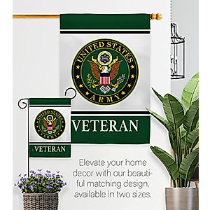 USA Decoration Army Veteran Garden Flag Armed Forces Rangers United State American Military Retire Official House Decoration Banner Small Yard Gift Double-Sided, 13"x 18.5", Made in USA
