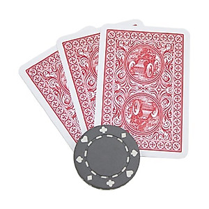 Brybelly 50 Suited 11.5 Gram Poker Chips (Gray)