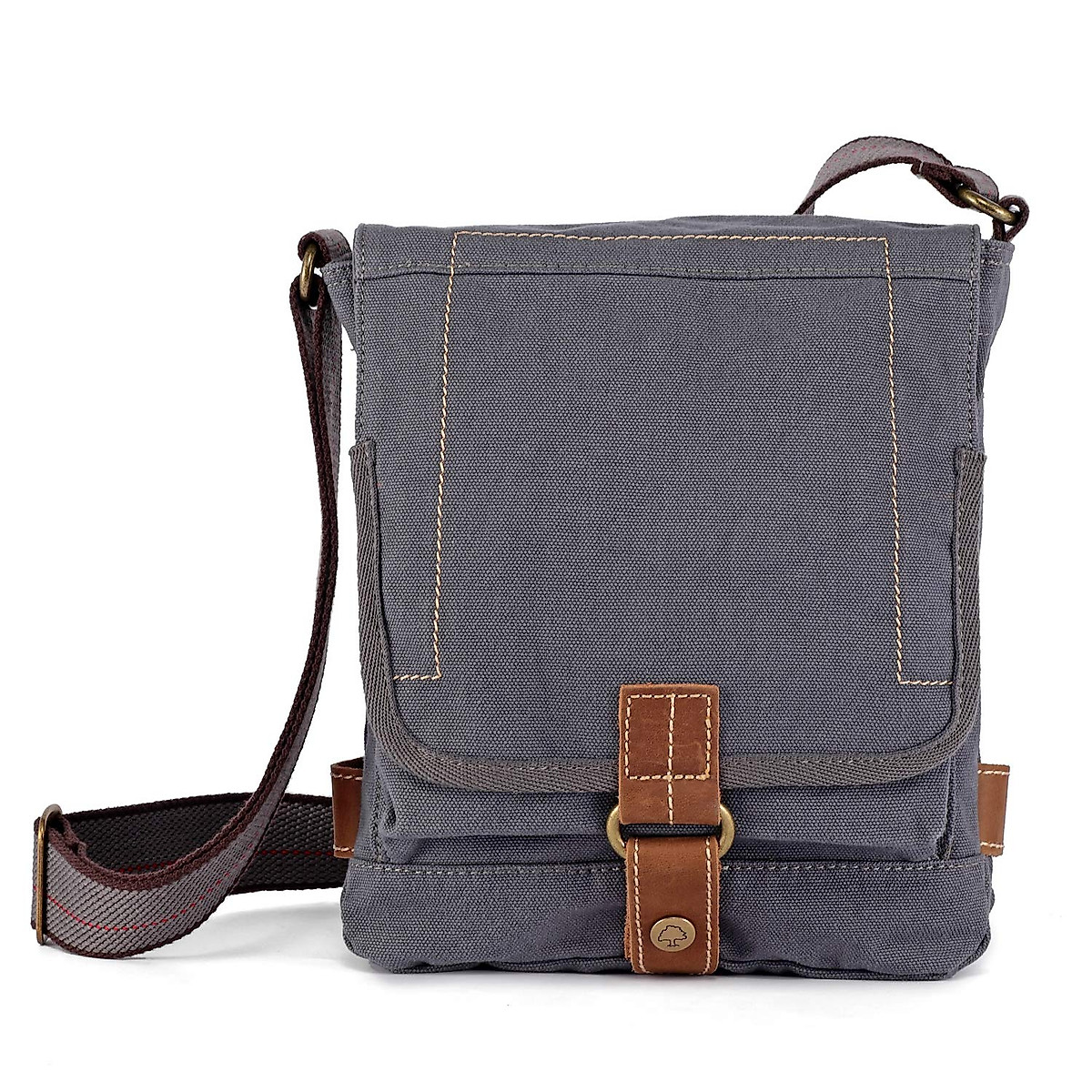 Atona Classic Flap Crossover Bag (Grey)
