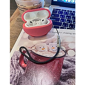 Cartoon Case Design for Apple AirPods Pro (2nd Generation) 2022 Version Adorable Case Soft Silicone Cover Silicone Shockproof Case Anti-Fall Case for Airpod Pro2 Case (Pink Monster)