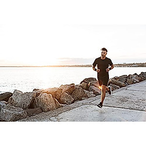 BVNSOZ Men's Workout Shirts Moisture Wicking Athletic Shirts for Men Quick Dry Active Men's Gym T Shirts