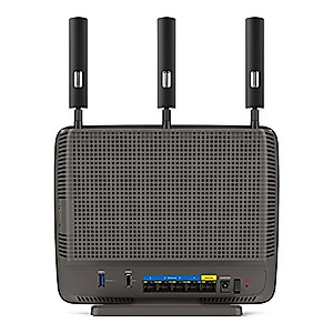 Linksys AC3200 Tri-Band Smart Wi-Fi Router with Gigabit and USB, Designed for Device-Heavy Homes, Smart Wi-Fi App Enabled to Control Your Network from Anywhere (EA9200)