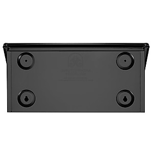 Architectural Mailboxes Wayland Galvanized Steel Wall Mount Mailbox, 2689B-10, Black, Small Capacity