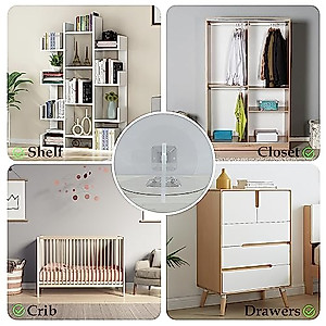 Furniture Anchors (30 Pack) No Drill Upgraded Furniture Straps for Baby Proofing, Self-Adhesive Secure 168 Pound Furniture Prevent Falling Anti Tip Earthquake Straps for Child Safety