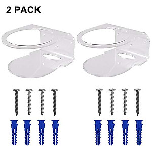 BECEMURU 2 Pack Wall Mount Holder Compatible with TP-Link Deco X20 6 Mesh WiFi System,Deco X60 Mesh WiFi System,Sturdy Transparent Acrylic Brackets,Space Saving,Without Messy Wires