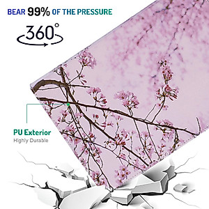 Dteck Universal Tablet Case for 10/10.1 Inch Android 11 12 13 14 Tablet, for Lenovo/Samsung Galaxy/UMIDIGI/Fire 10" 10.1" 10.3" 10.4", Lightweight Folio Cute Case with Stand/Card Slots, Pink Floral