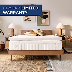 TEMPUR-Adapt 3" Memory Foam Mattress Topper, Twin, White