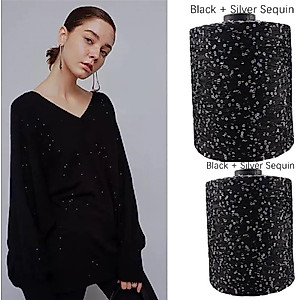 1000g/Ball 7000M Summer ice Silk Mercerized Yarn Special Sequin Yarn DIY Hand Woven Rag Doll Knitting Wool Blanket (Color : 43)