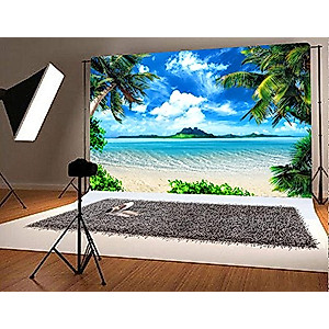 Art Studio 9x6ft Hawaii Sea Beach Photography Backdrops Ocean Photo Booth Wedding Party Decoration Background Birthday Studio Props Vinyl