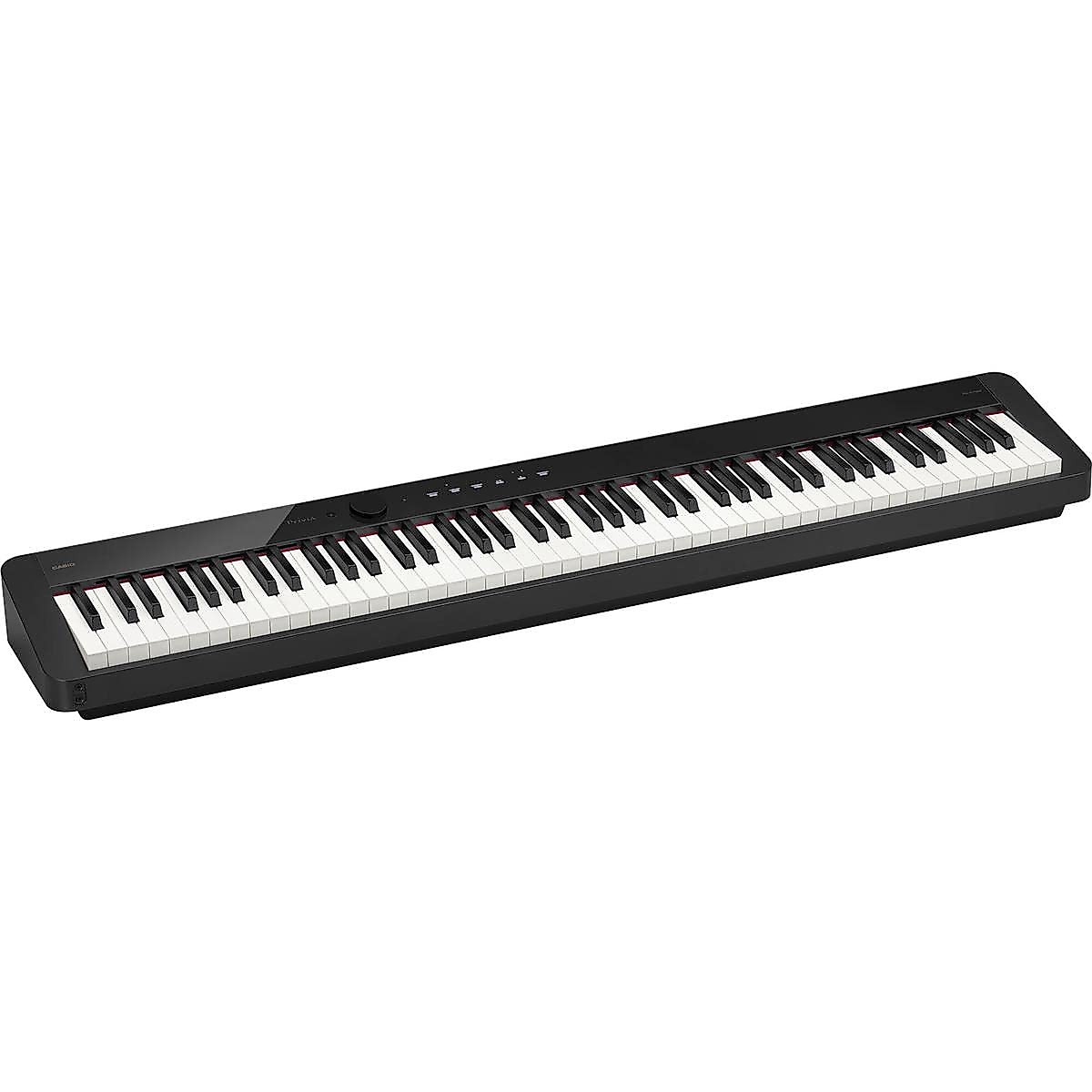 Casio PX-S1100 Privia 88-Key Slim Stage Portable Digital Piano with Bluetooth Adapter, Black Bundle with Studio Headphones, Keyboard Stand, Bench, Sustain Pedal