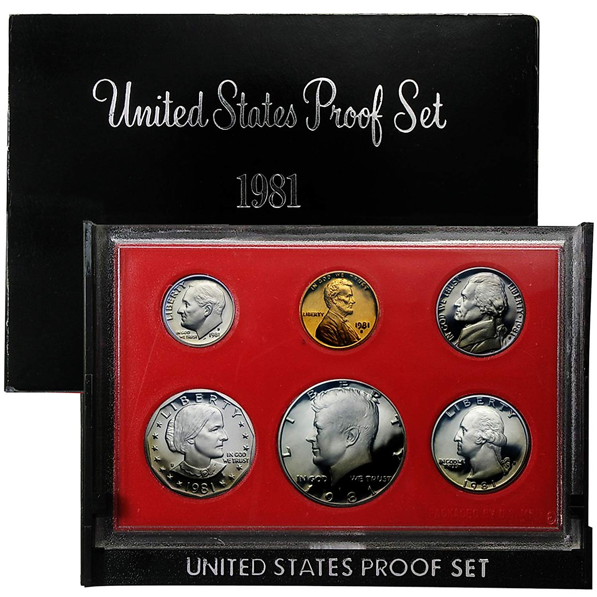 1981 S Proof Set 5 Coin Set OGP Original Government Proof