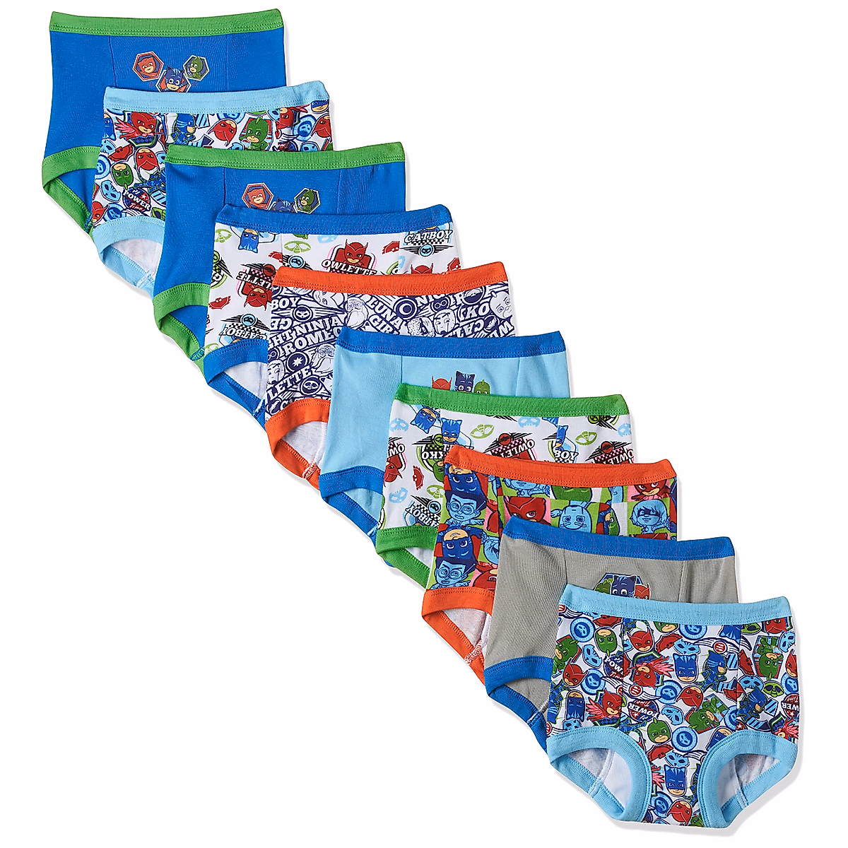 PJ Masks Potty Includes Success Tracking Chart and Stickers in Sizes 2T, 3T, and 4T, 10-Pack Training Pant