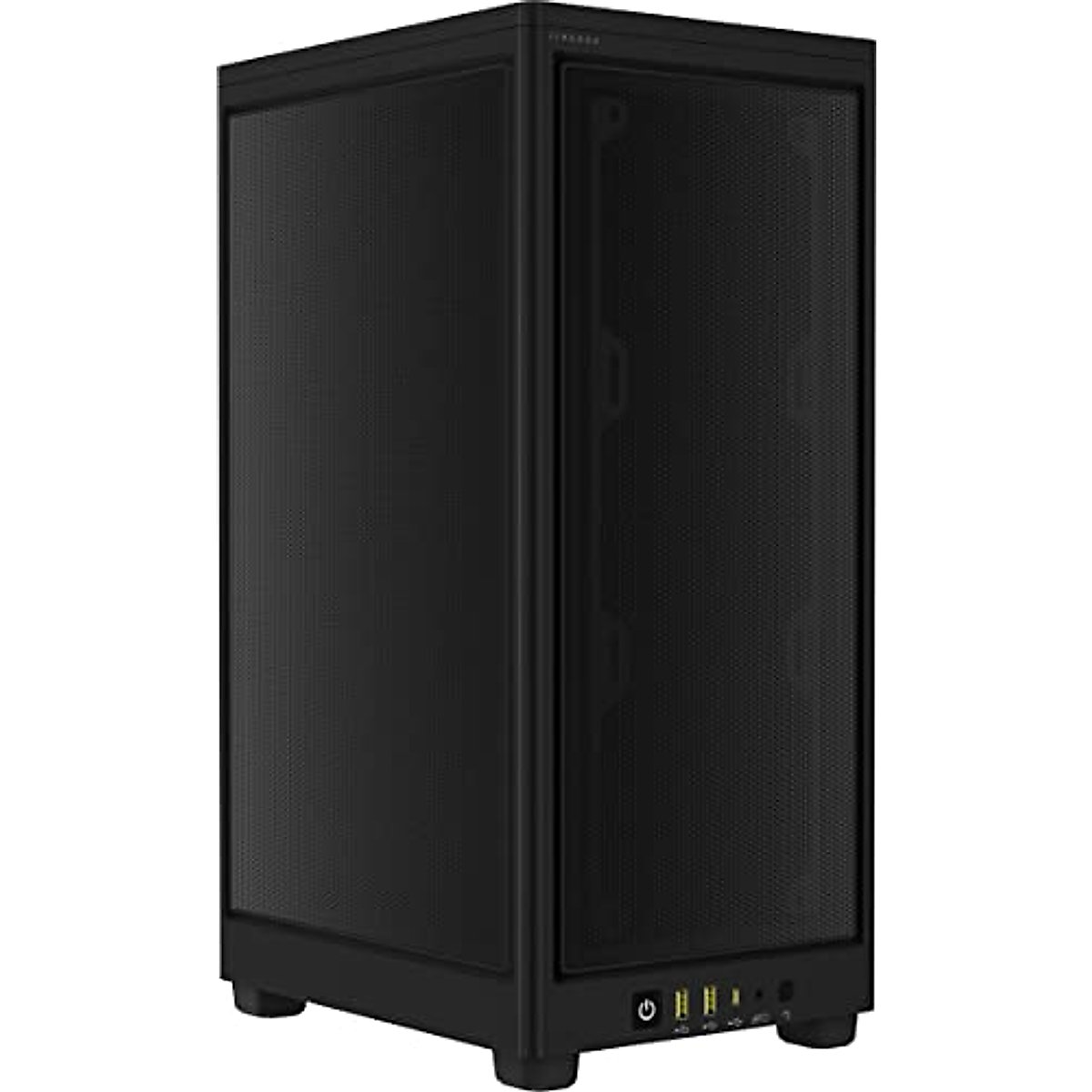 Corsair 2000D Airflow Mini-ITX PC Case - Mini-ITX Form-Factor - Steel Mesh Panels - Three-Slot GPU Support - Cooling-Optimized Interior - Modern Front Panel I/O - Black