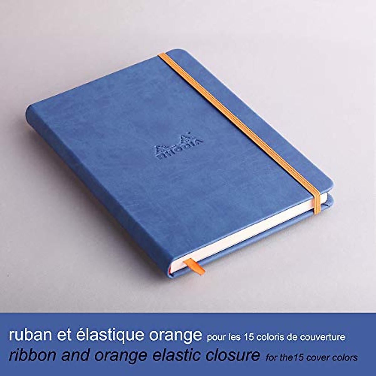 Rhodia Rhodiarama Webnotebook - Lined 96 Sheets - 5 1/2 x 8 1/4 - Sapphire Cover