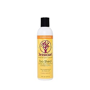 Jessicurl, Too Shea! Extra Moisturizing Conditioner for Curly Hair, Island Fantasy, 8 Fl oz. Leave in Conditioner for Dry Hair, Anti Frizz Hair Products