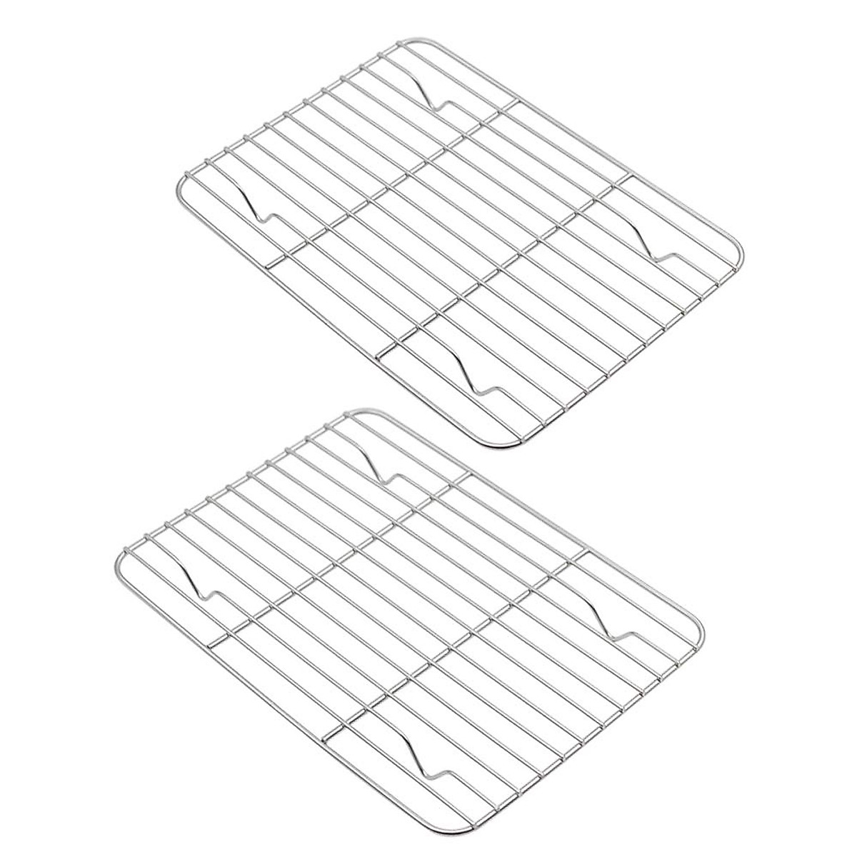 Aspire Cooling Rack 2 Pack - 8.5" x 6.5", Stainless Steel Baking Racks for Cooking Baking Roasting Grilling