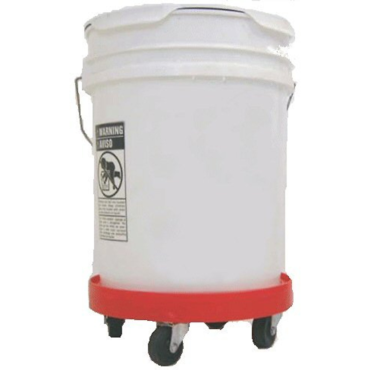 Bucket Dolly Heavy Duty Smooth Rolling Cart for Five Gallon Buckets