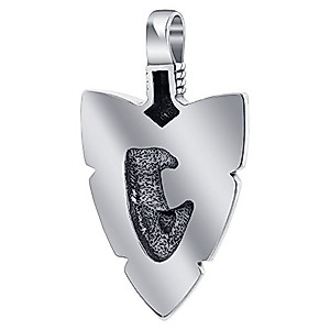 Gem Avenue Arrowhead Eagle Turquoise Gemstone Southwestern Style 925 Sterling Silver Pendant for Women