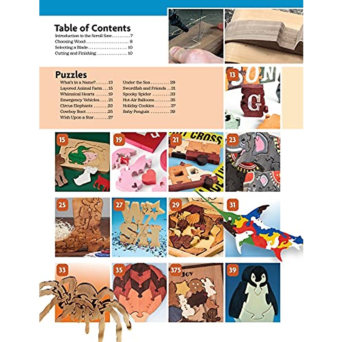 Easy Handmade Toys & Puzzles: 35 Wood Projects & Patterns (Fox Chapel Publishing) Compilation from Scroll Saw Woodworking & Crafts Magazine for Beginner to Intermediate Scrollers; Full-Size Patterns