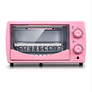 Mini Convection Oven,Toaster 12 Liters Home Multi-Function Baking Pastries Heating Meals Baking - toastation (Color : Pink) (A) (C)