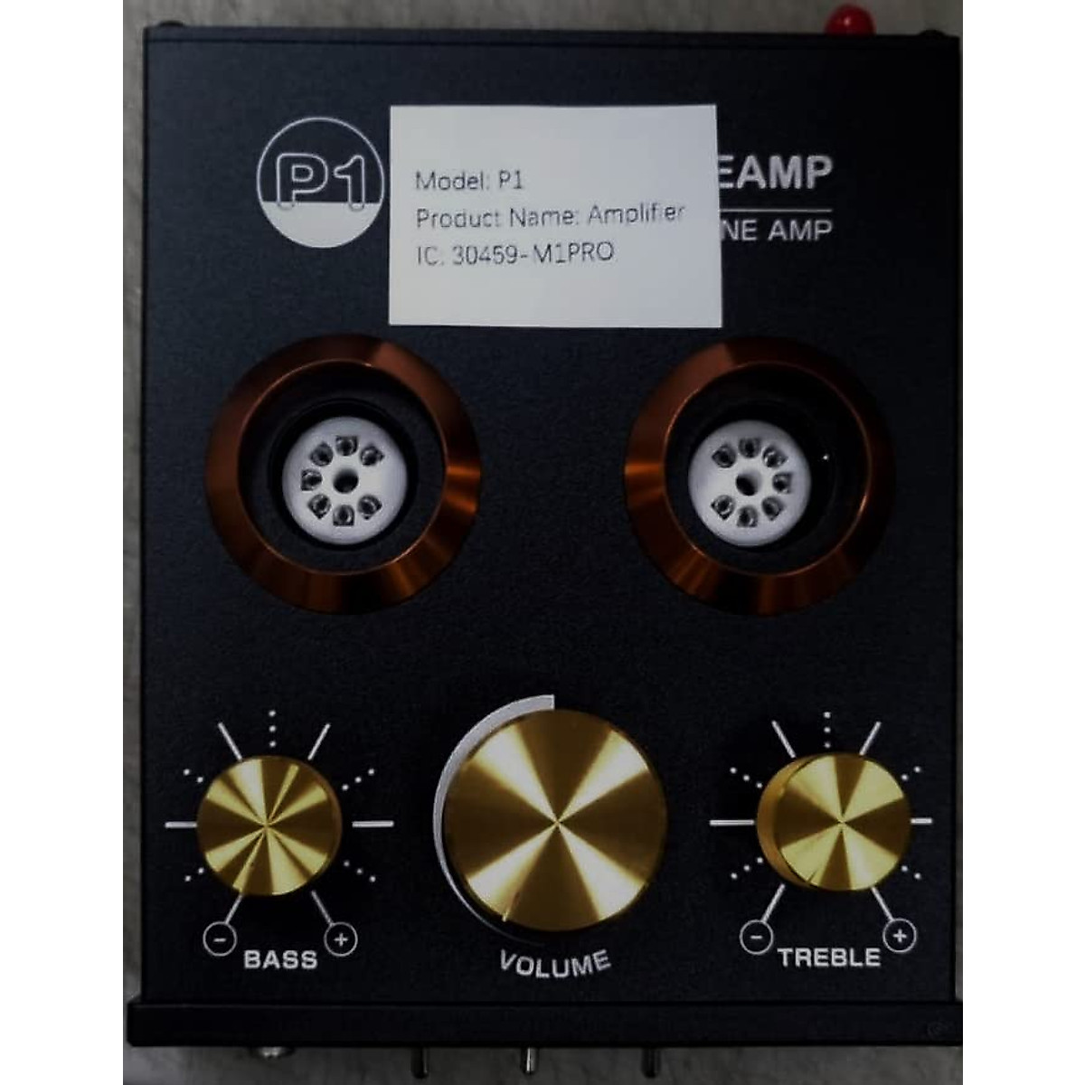 Douk Audio P1 Vacuum Tube Bluetooth Preamplifier, GE5654 Audio Preamp, Hi-Fi Headphone Amp, Stereo Wireless Receiver with USB DAC & APTX-HD for Home Theater Amplifier/Active Speaker