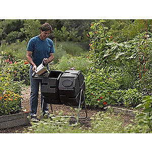 Dual Batch Compost Tumbler 100% Recycled Plastic Outdoor Compost Bin